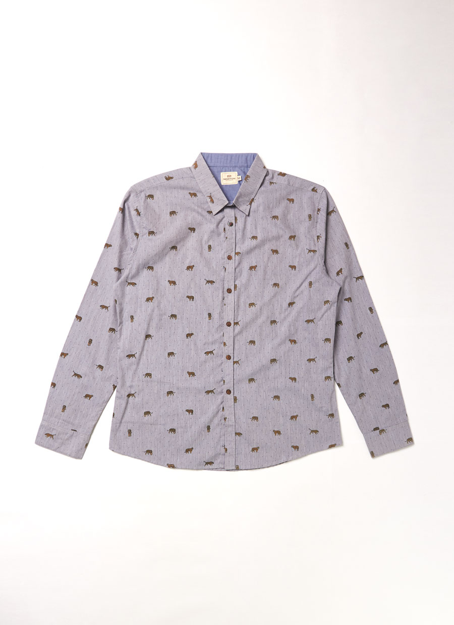 Camisa Full Print. M/L (Reg. Fit) 188-Shirt Steel | Norton