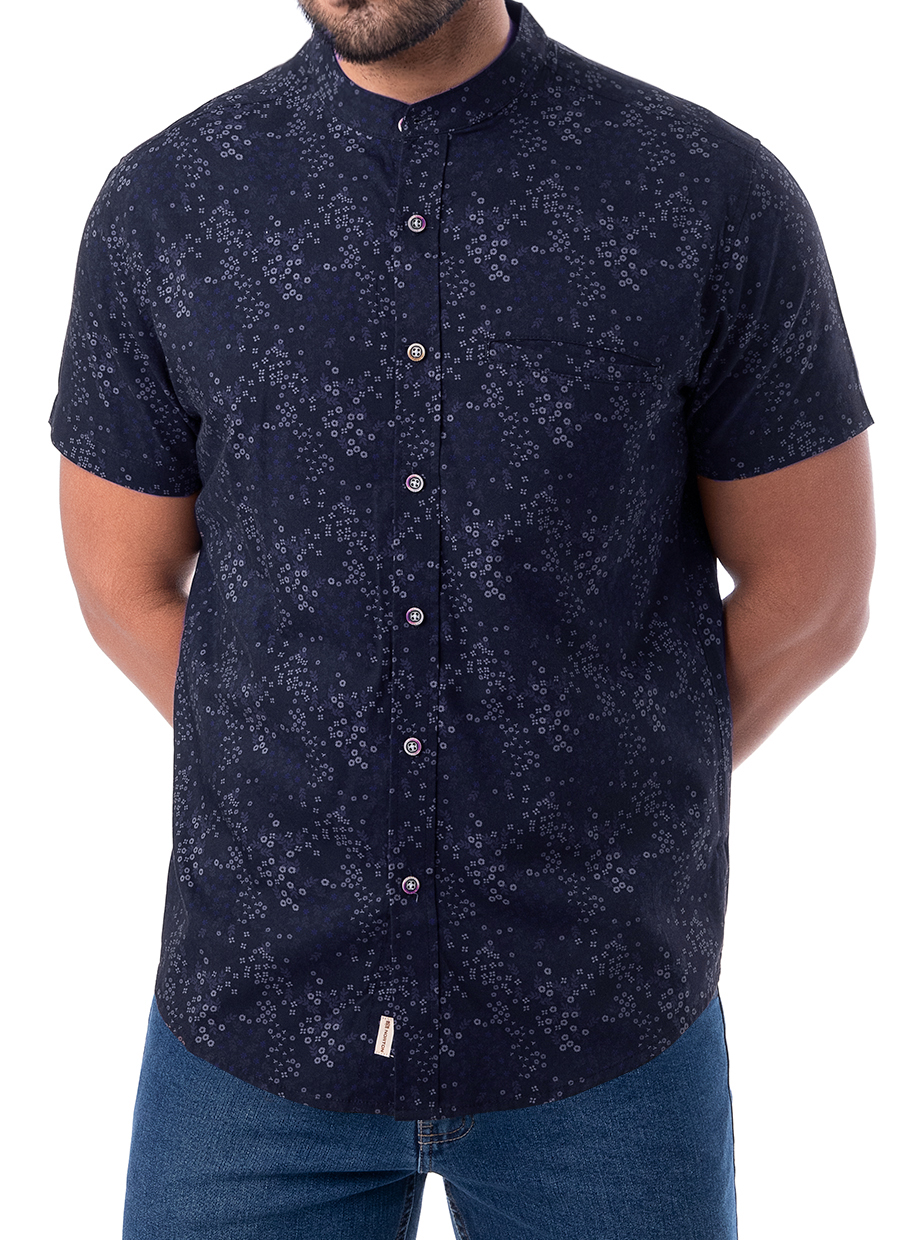 Camisa Full Print. M/C (Reg. Fit) Maroz Blue Night | Norton