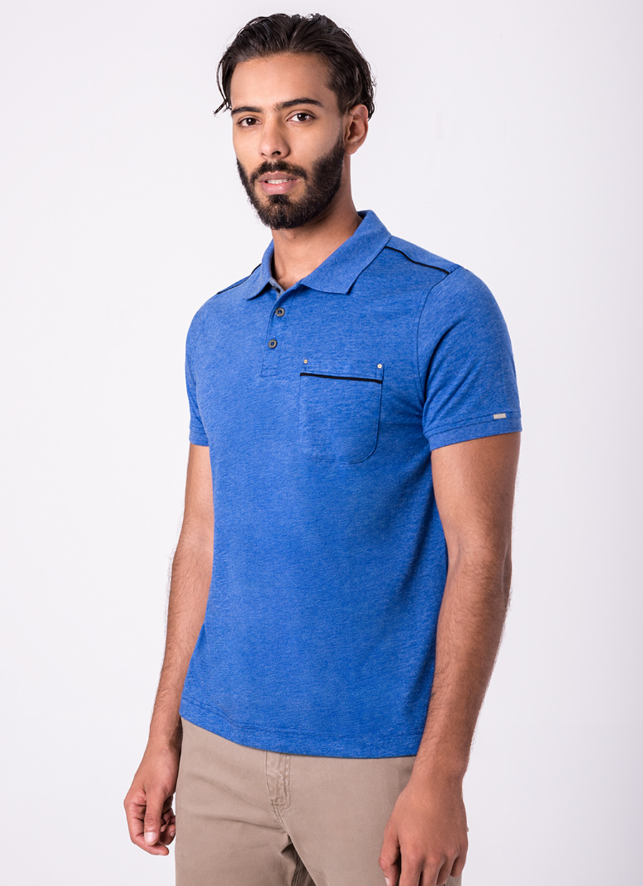 Polo Box Jersey M/C Regular Fit 187-Box Azulino | Norton