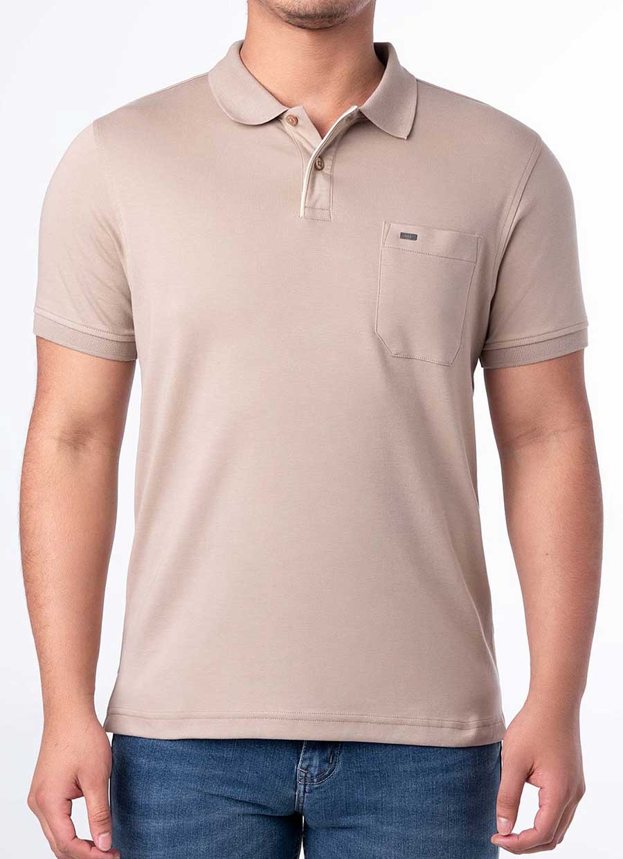 Polo Box Gamuza Pima Organico M/C Regular Fit Kenix Castor 2 | Norton