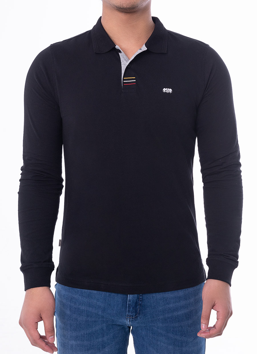 Polo Box Jersey M/L Regular Fit Baldez Negro | Norton