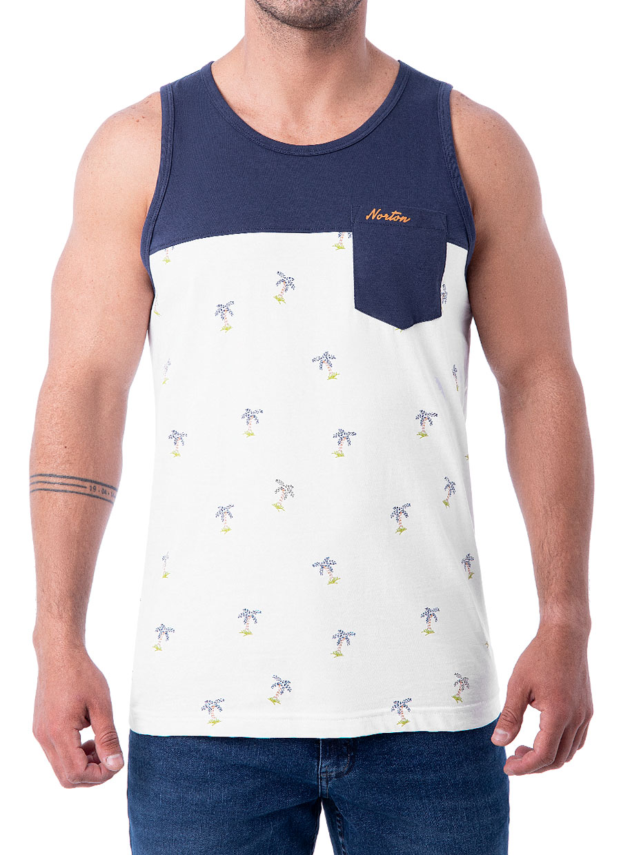 Bvd Jersey Regular Fit Aprel Navy Blanco | Norton