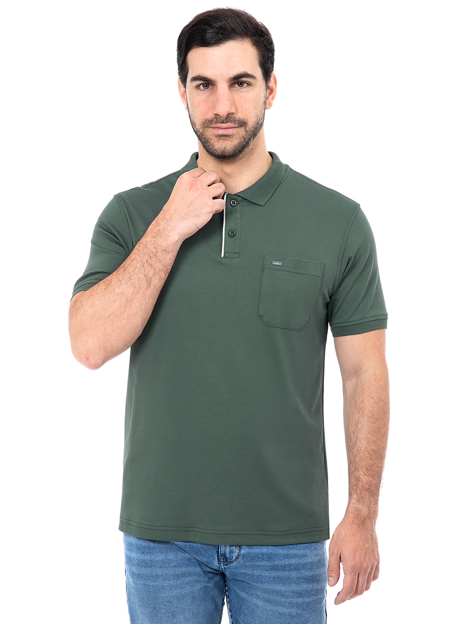 Polo Box Gamuza Pima M/C Regular Fit Kenix Dark Forest | Norton